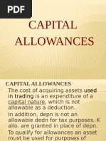 Topic 4 - Capital Allowances | PDF | Intellectual Property | Expense