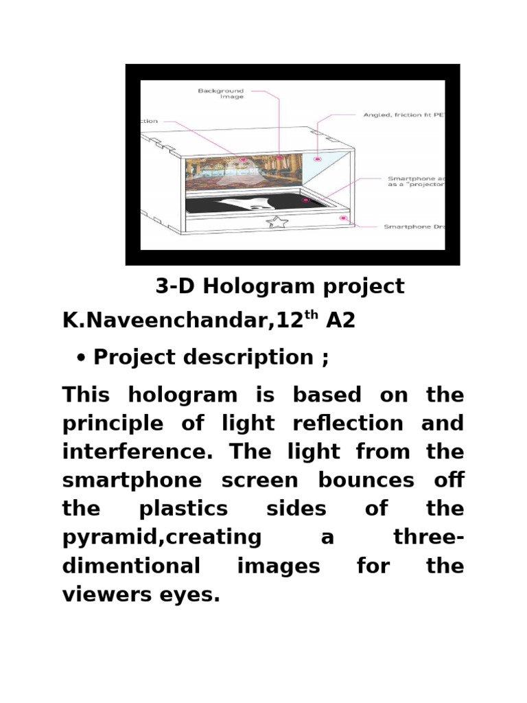 3D Hologram Project Overview | PDF