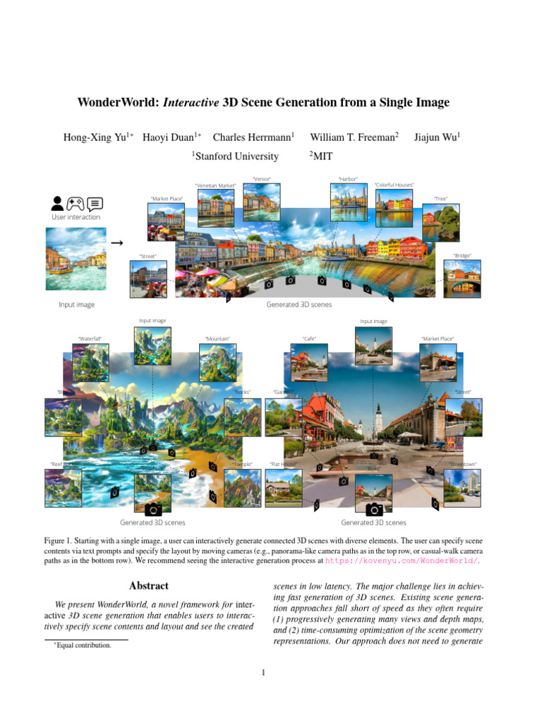 WonderWorld_Interactive_3D_Scene_Generation_from_a_Single_Image | PDF | Sampling (Signal ...