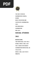 2025 Social Studies Questions | PDF