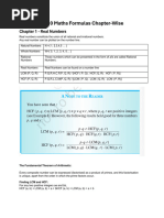 Maths FORMULA SHEET Class 10th (Prashant Kirad) | PDF | Factorization ...
