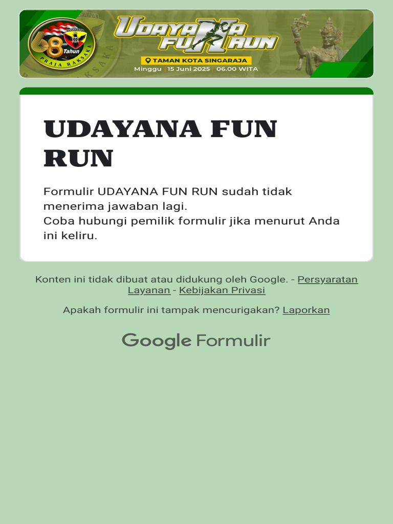 Udayana Fun Run | PDF