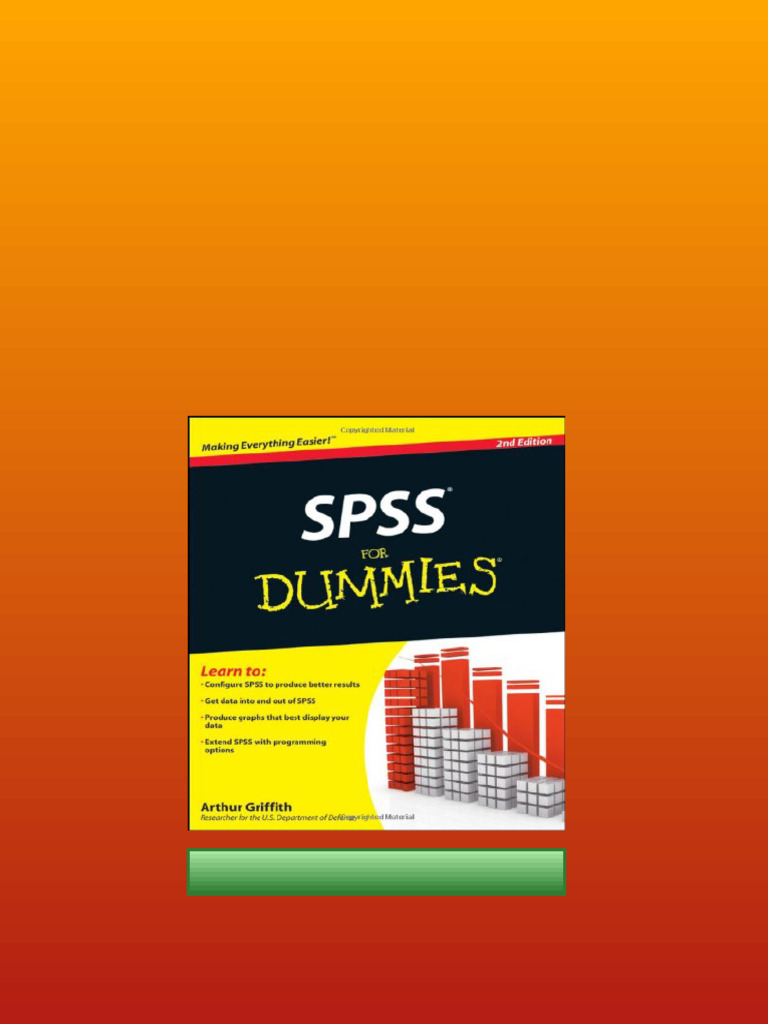 SPSS For Dummies 2nd Edition Arthur Griffith 2025 Download Now | PDF ...
