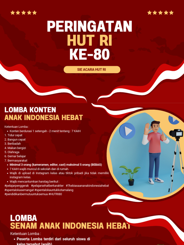 Juknis Dan Rundown Lomba Hut Ri 80 | PDF