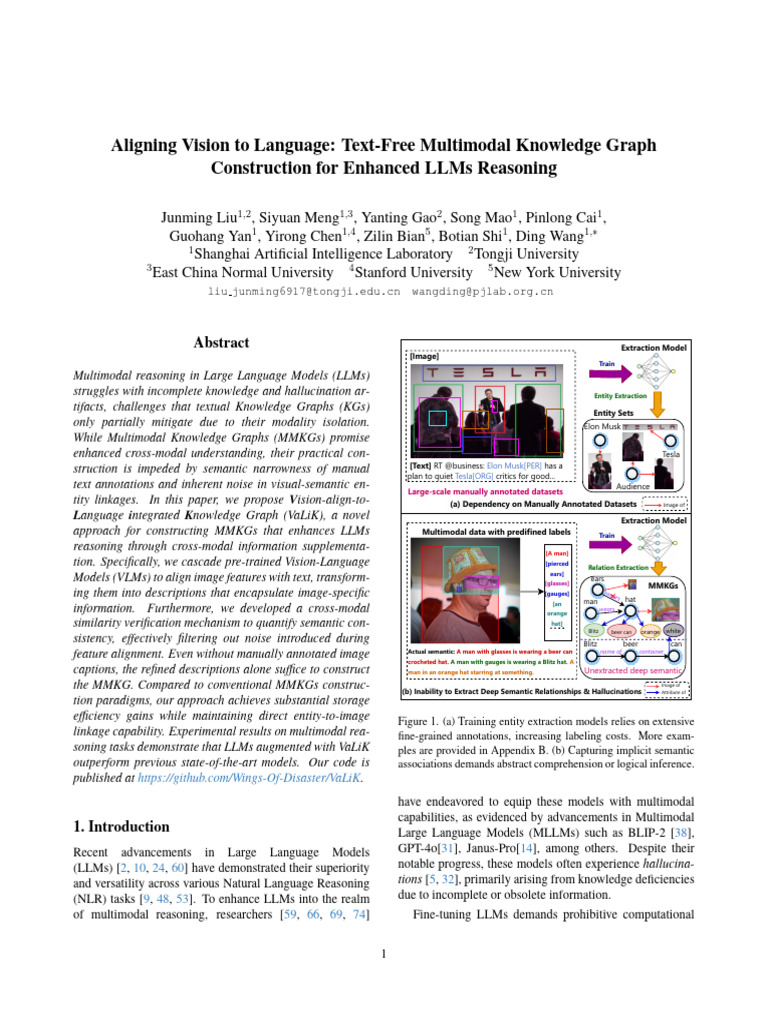 Aligning Vision To Language - Text-Free Multimodal Knowledge Graph | PDF | Learning ...