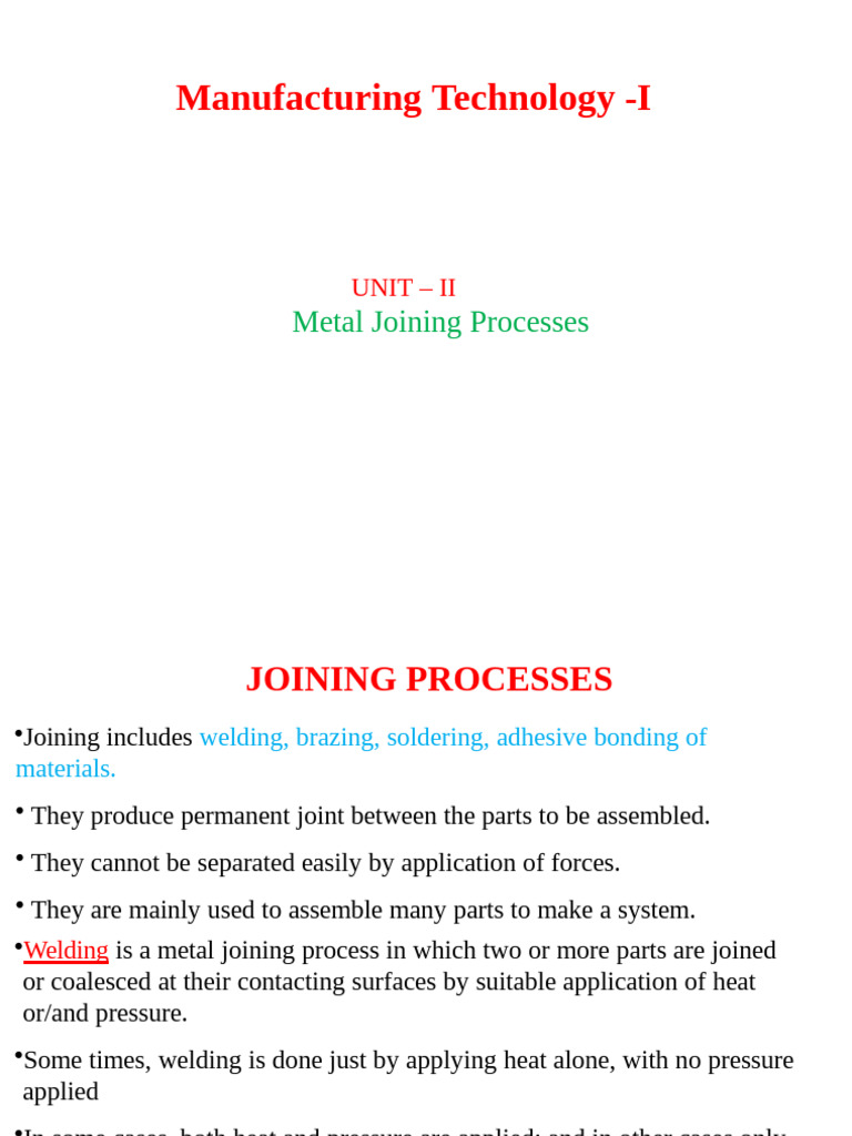 Metal Joining Process | PDF | Welding | Construction