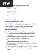Note Making Class 11, Note Making Format, Examples and Sample | PDF | Artificial Intelligence ...