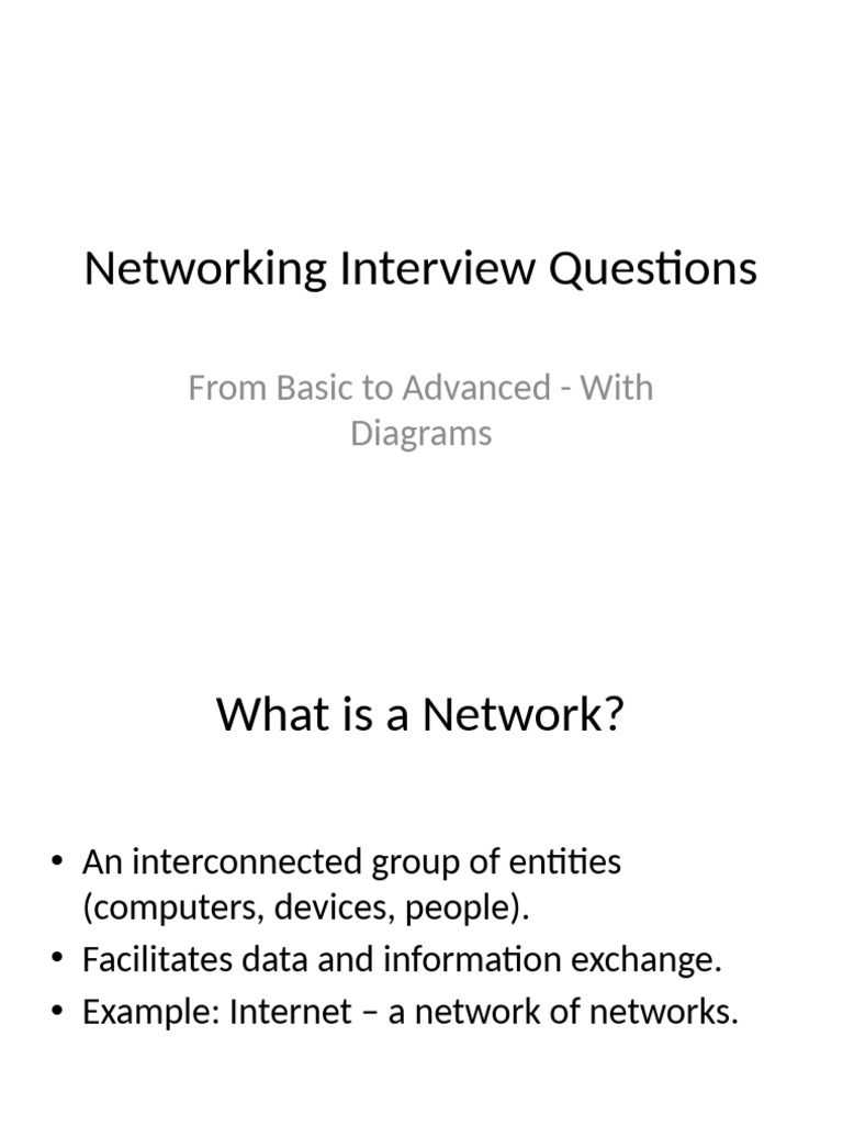 Essential Networking Interview Questions | PDF