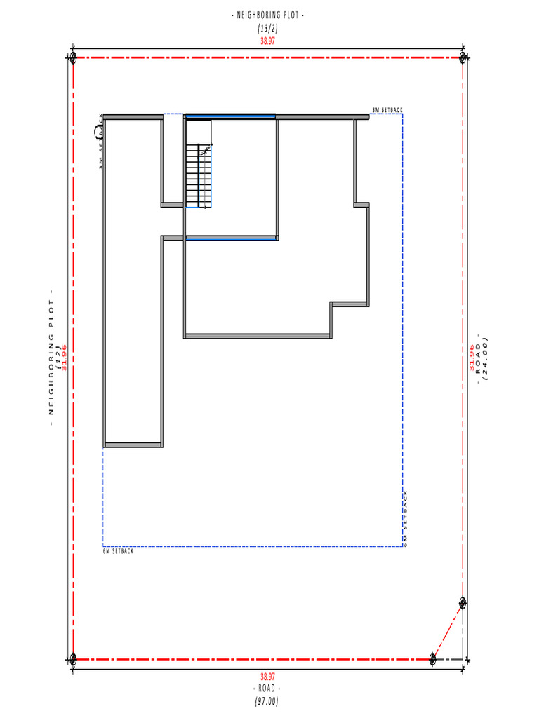 Setback Measurements for Neighboring Plot | PDF