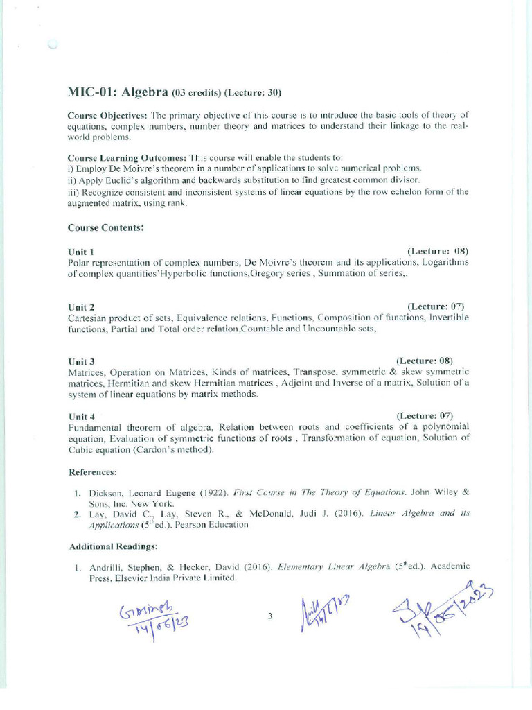 Mic - 01 Mathematics | PDF