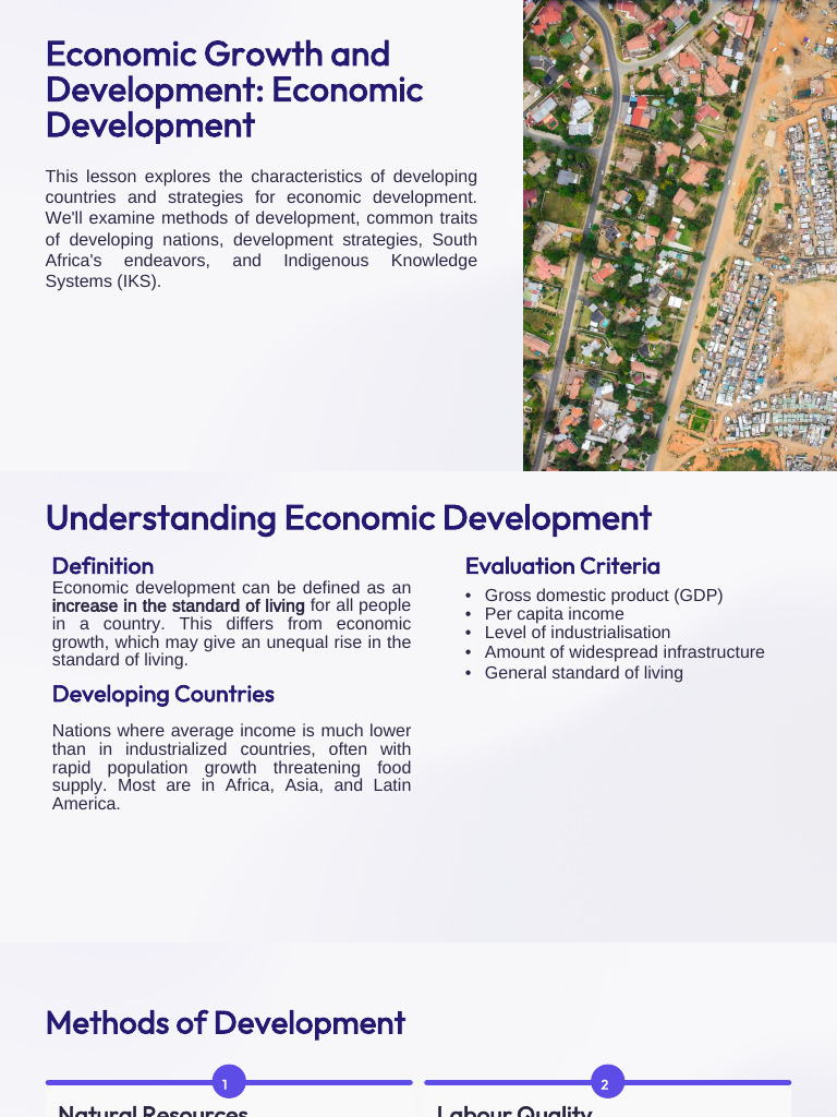 Economic Growth and Development Economic Development | PDF | Economic ...