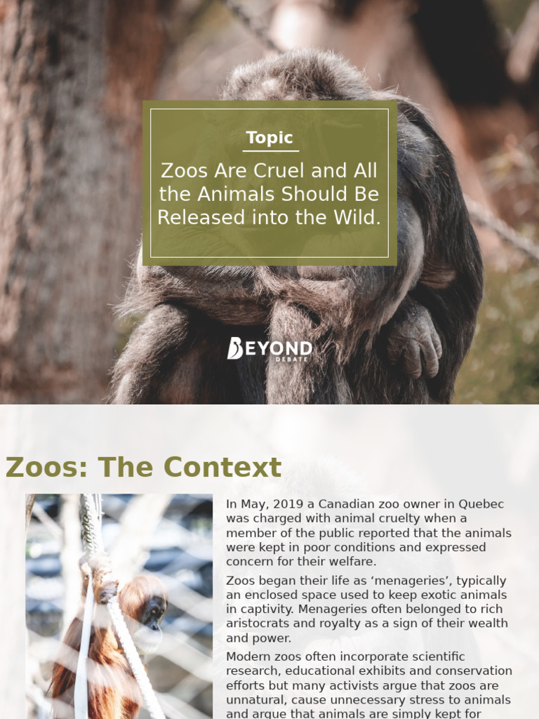 Are Zoos Cruel to Wild Animals? | PDF | Zoo | Zoology