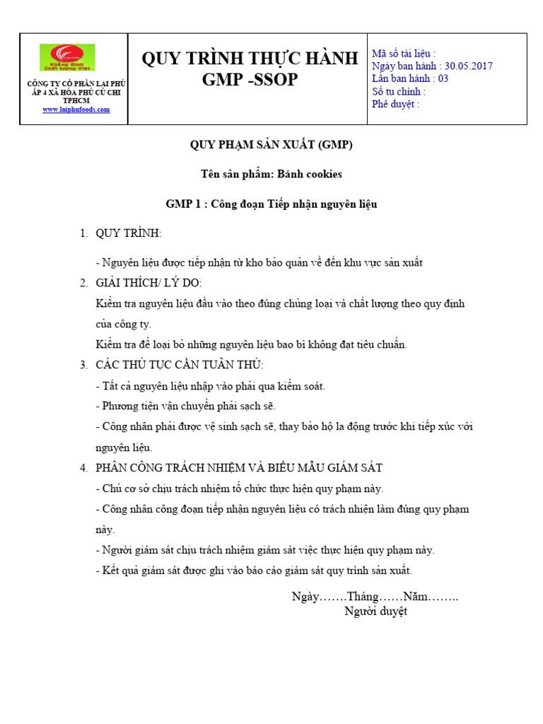GMP Ssop | PDF