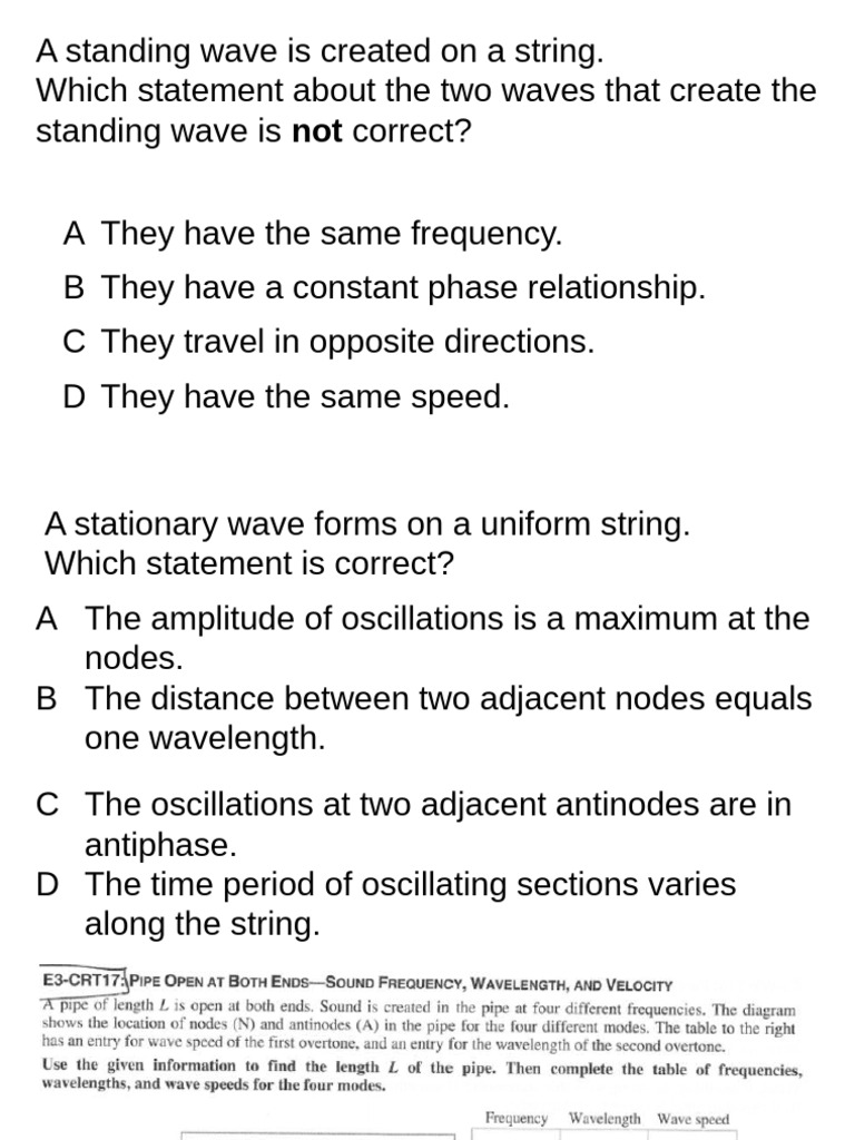 4.6 More About Stationary Waves On Strings | PDF