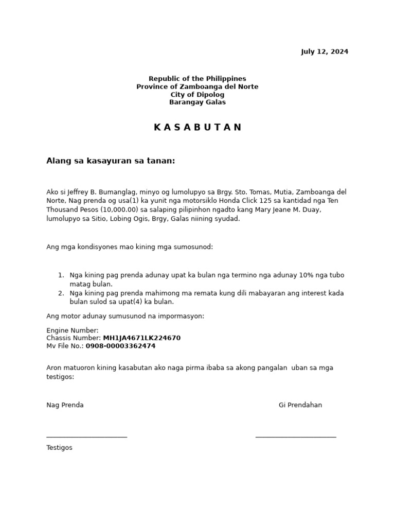 Kasabutan | PDF