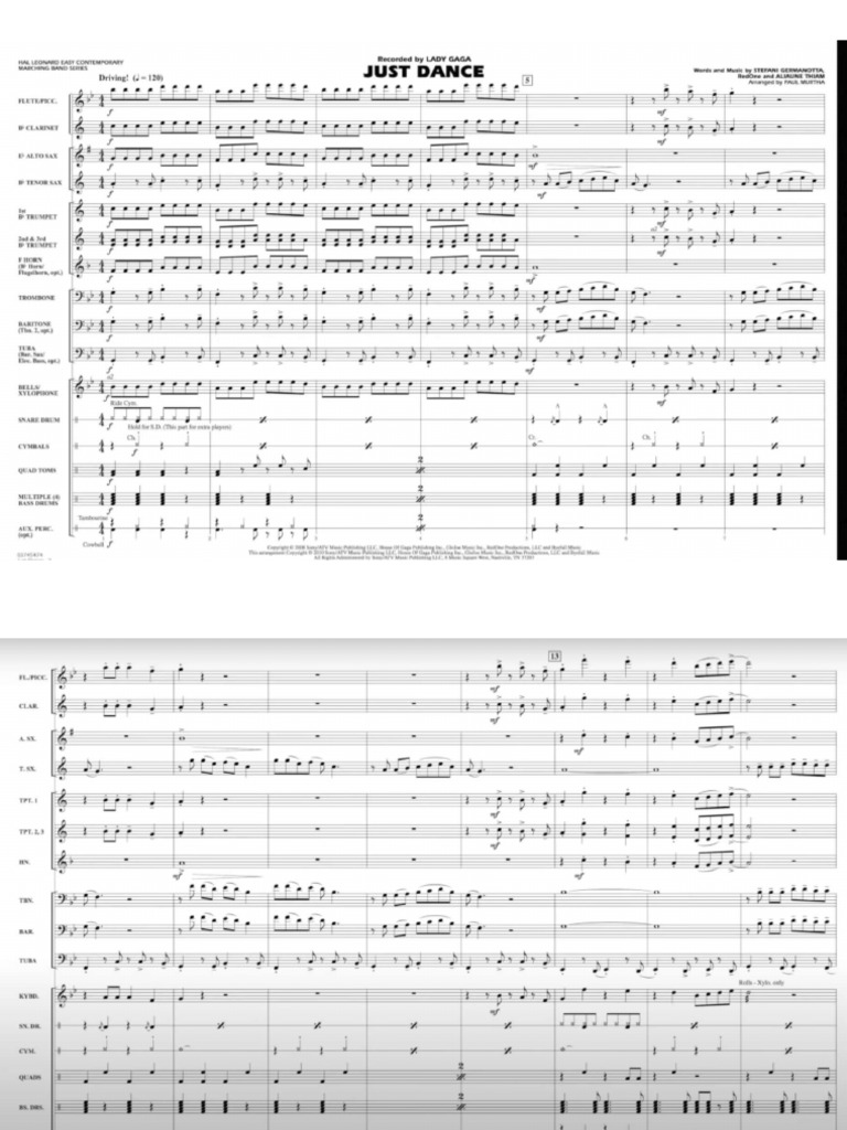 Just Dance (Murtha) - Score | PDF