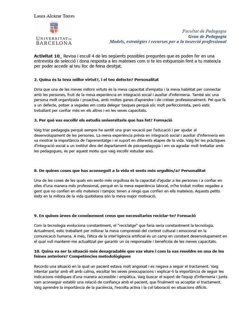 Activitat Aula 10 Models - Laura Alcázar | PDF
