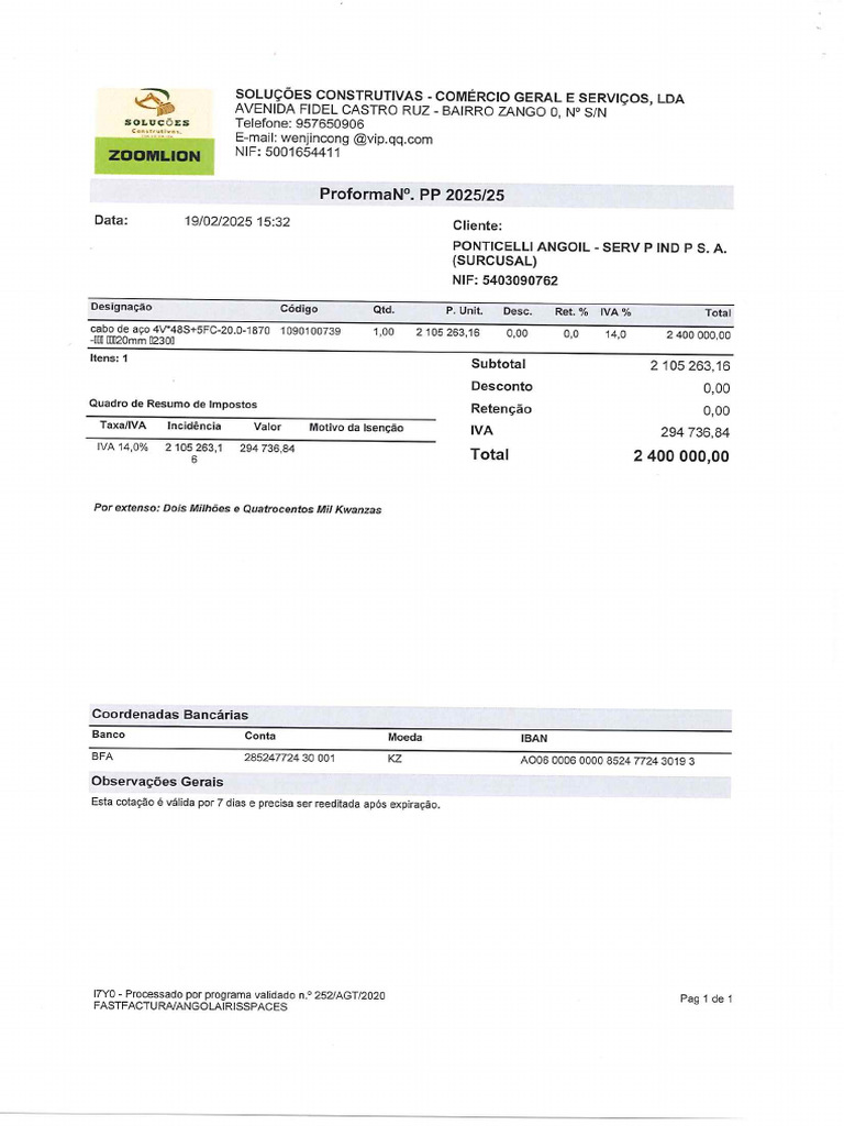Proforma PP 2025-25 | PDF