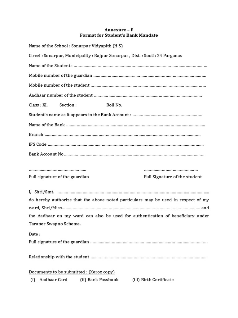Annexure F | PDF