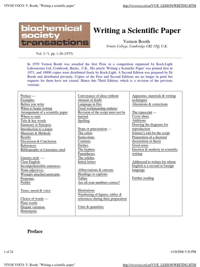 Writing A Scientific Paper | PDF | Comma | Coefficient Of Variation