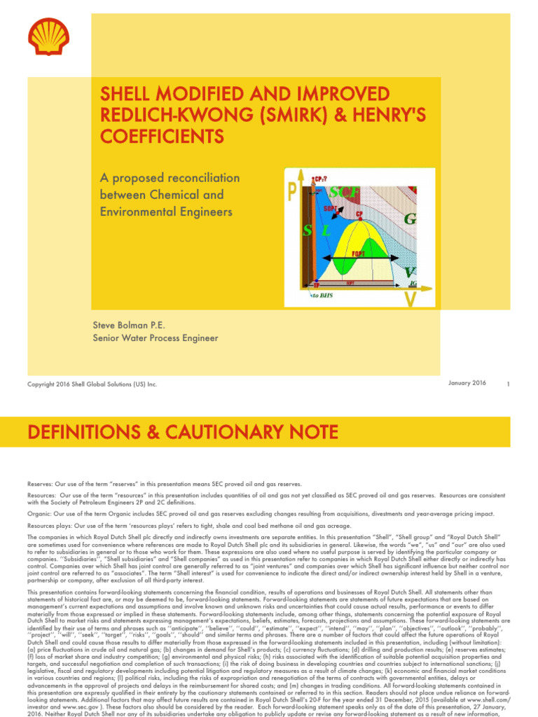 Royal Dutch Shell Presentation | PDF | Phase (Matter) | Pressure