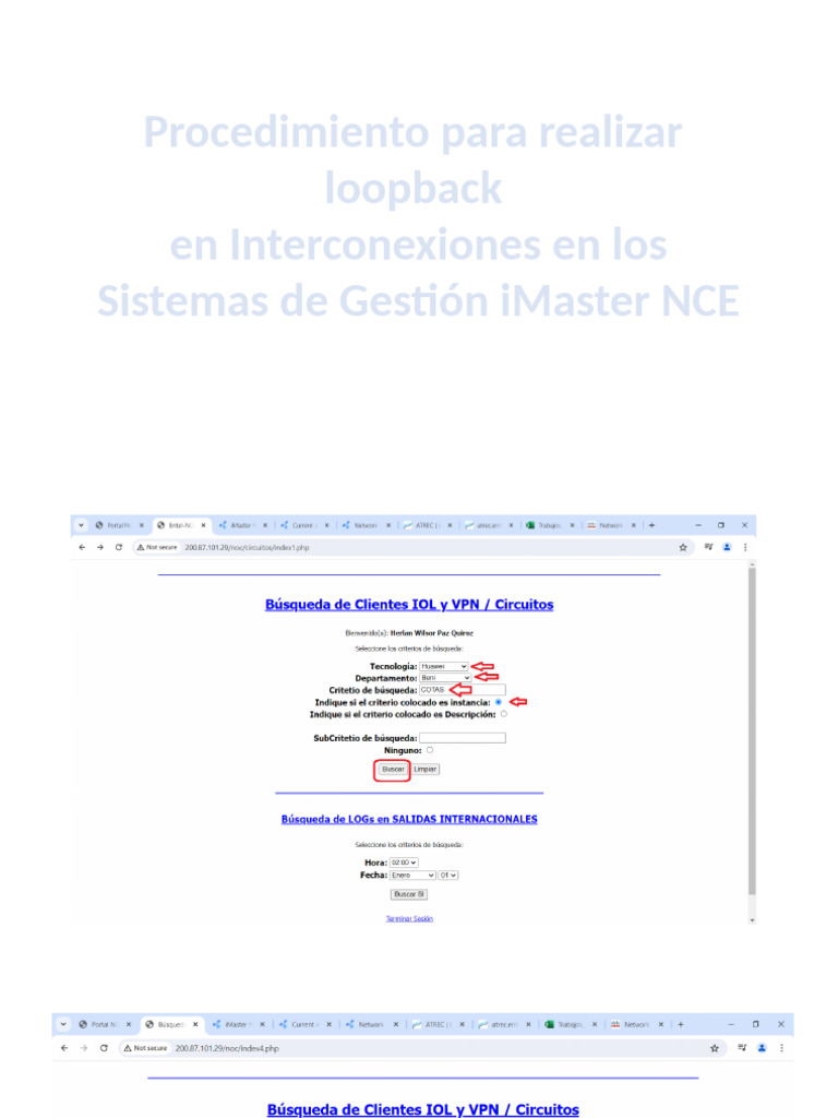 Procedimiento Loopback | PDF