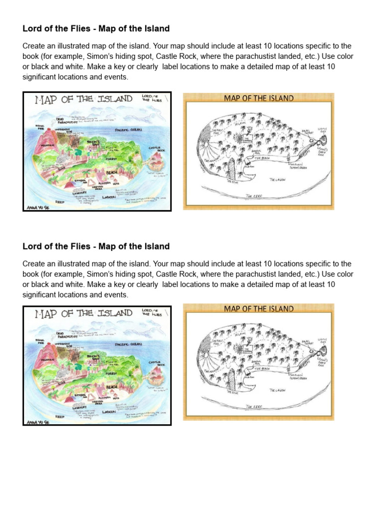 Map of The Island Directions | PDF