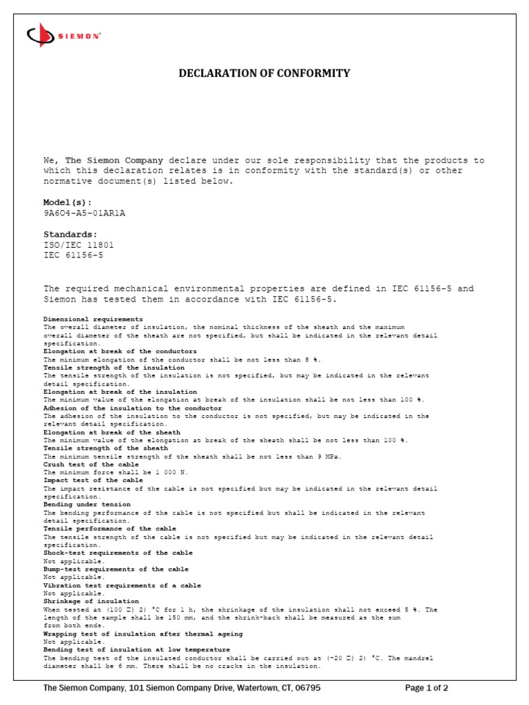 #228 IEC 61156 | PDF | Thermal Insulation | Specification (Technical ...