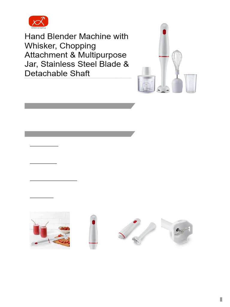 Hand Held Blender 1 | PDF