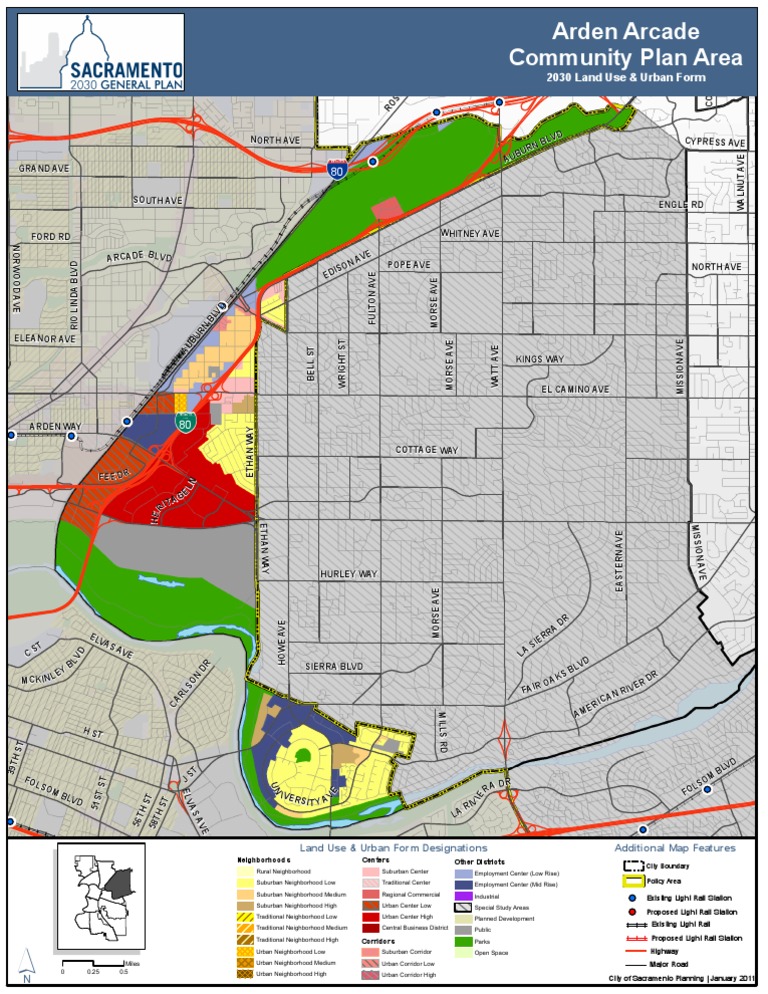 Arden Arcade Community Plan Map (A) | PDF