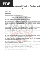 IELTS General Reading Practice Test | PDF