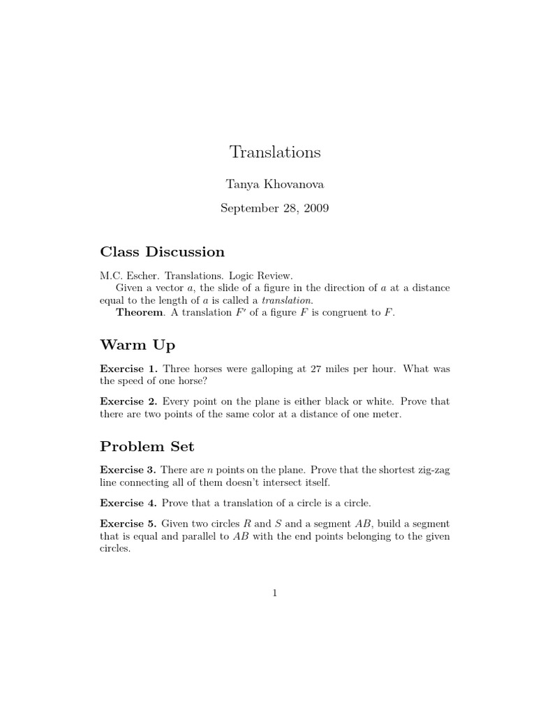 Translation Problems | PDF