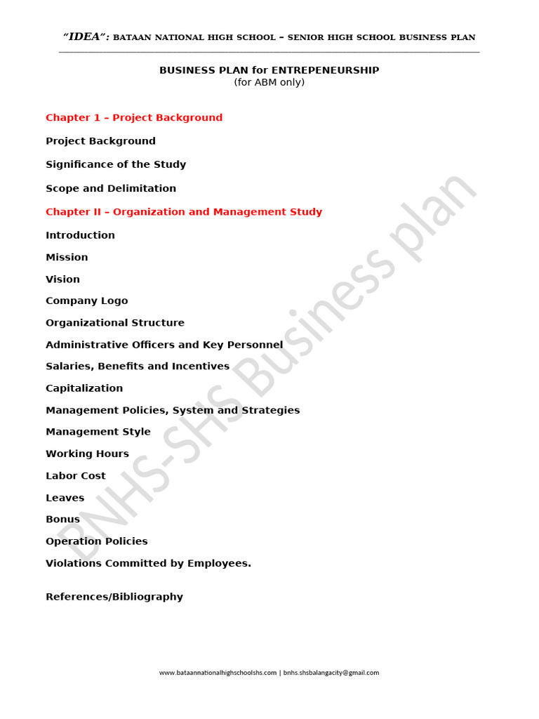 Business Plan Lecture SY2024 25 ABM 1 | PDF | Employment | Parental Leave