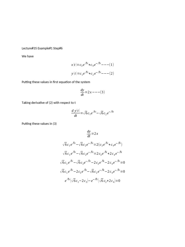 Lecture 35 Example 1 | PDF