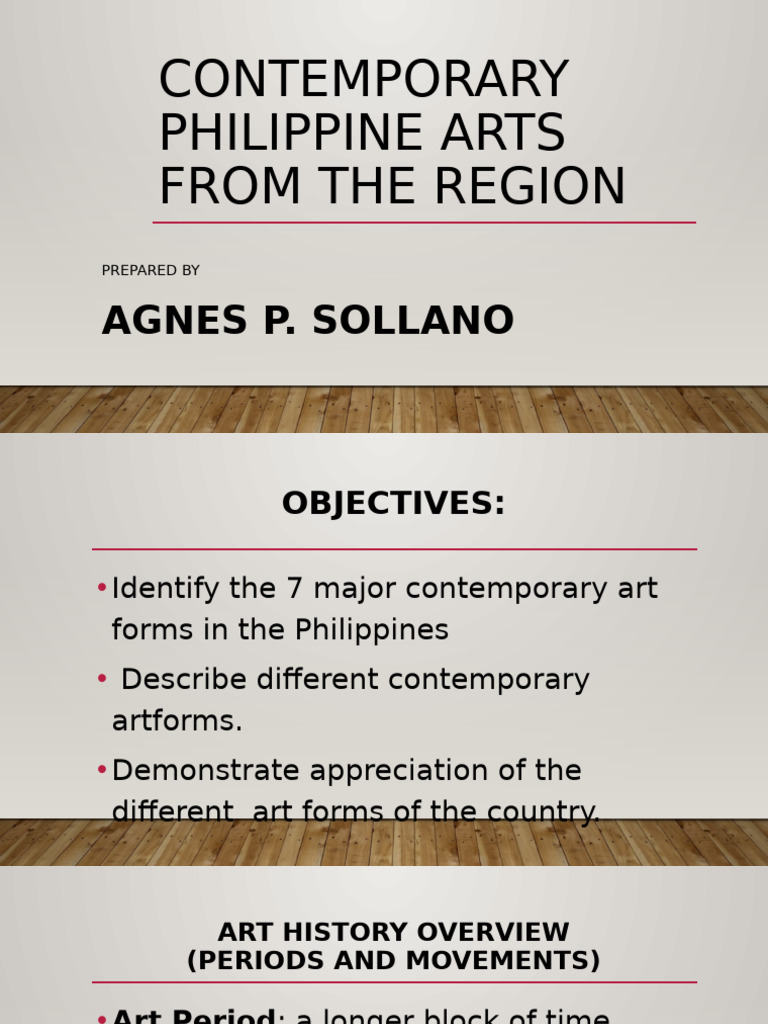 Major Contemporary Philippine Art Forms | PDF | The Arts | Liberal Arts ...