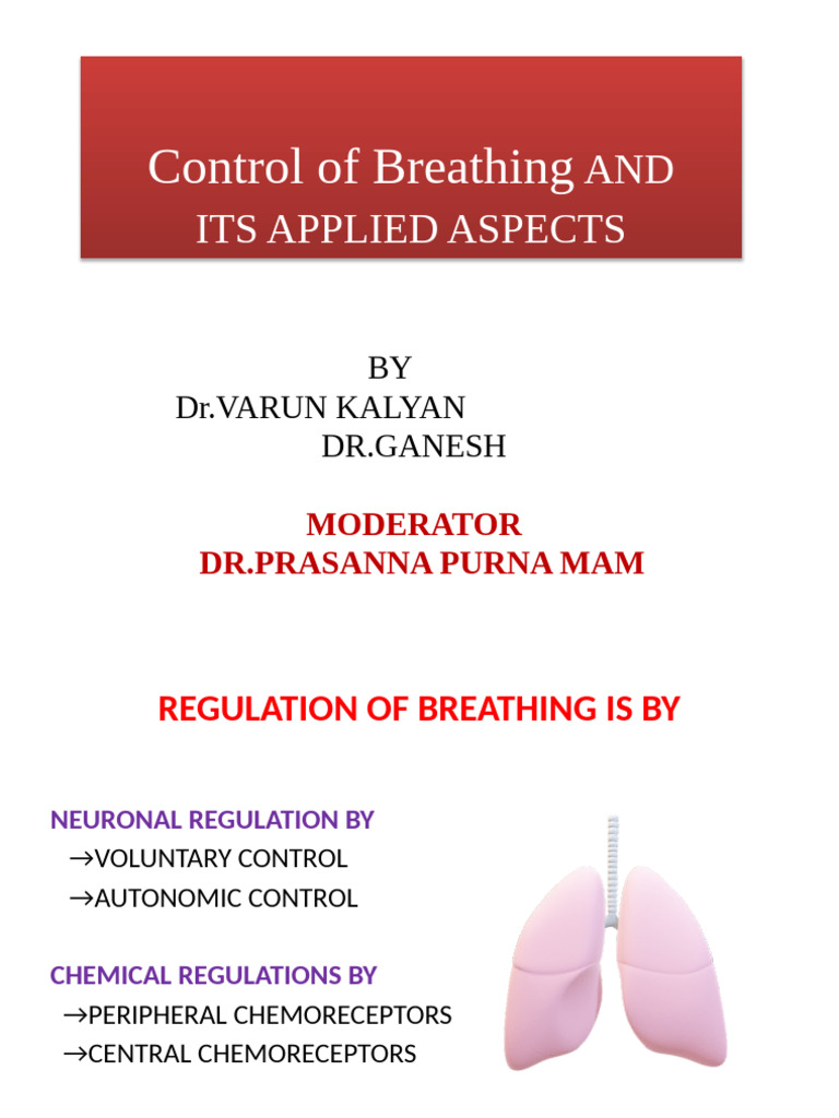 Breathing Rate Regulation Centers | PDF | Exhalation | Physiology