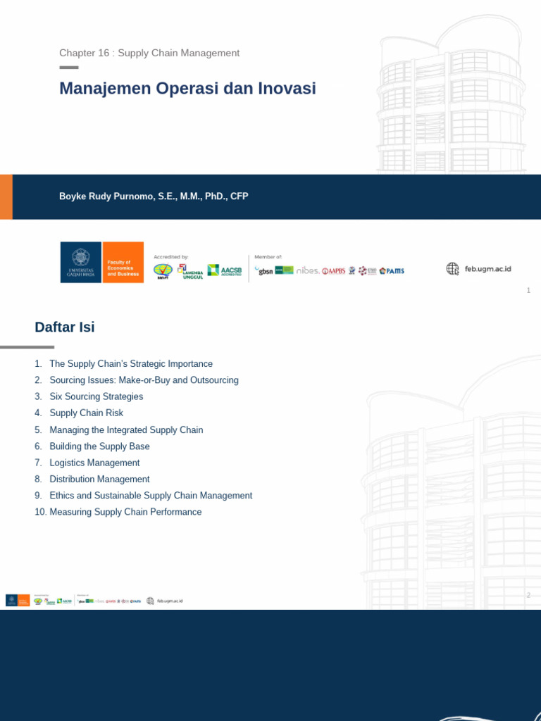 Template Academic - PPT FEB UGM - 4 December 2024 | PDF | Supply Chain ...