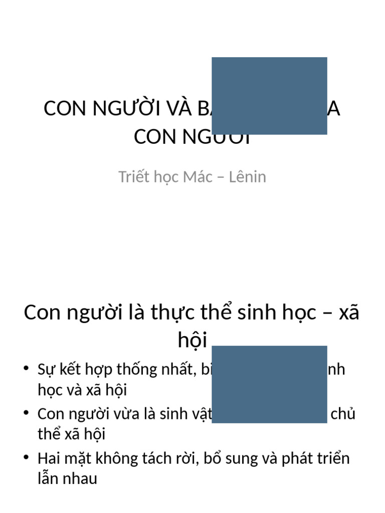 Con Nguoi Va Ban Chat Cua Con Nguoi Co Hinh | PDF