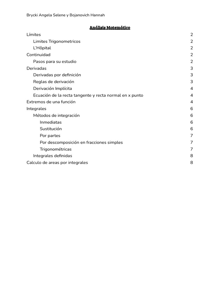 Métodos para Resolver Límites e Integrales | PDF | Integral | Derivado