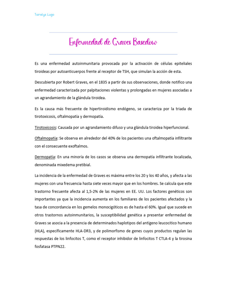 Bocio difuso en enfermedad de Graves | PDF | Tiroides | Hipertiroidismo