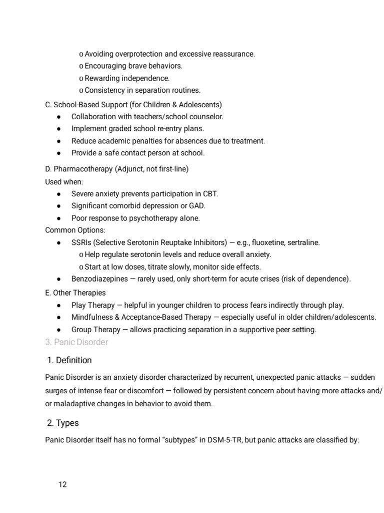 Managing Panic Disorder: A Guide | PDF | Panic Attack | Panic Disorder