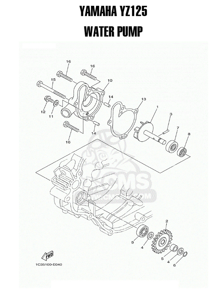 YZ125 Water Pump | PDF