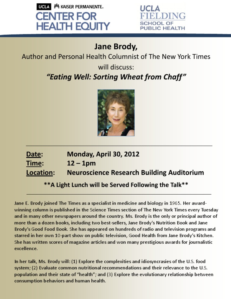 Jane Brody | PDF