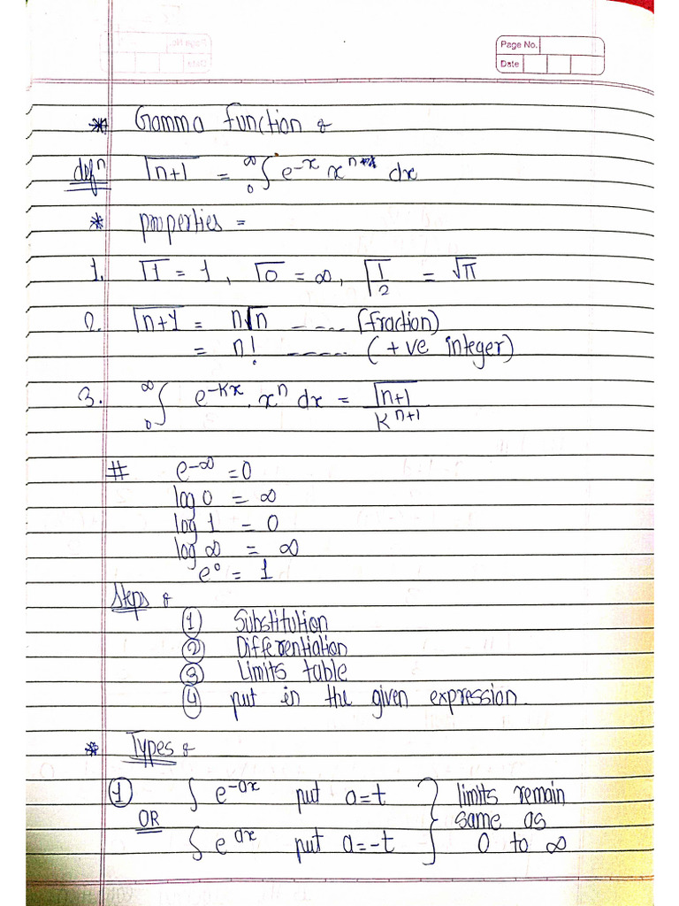 Gamma Function | PDF