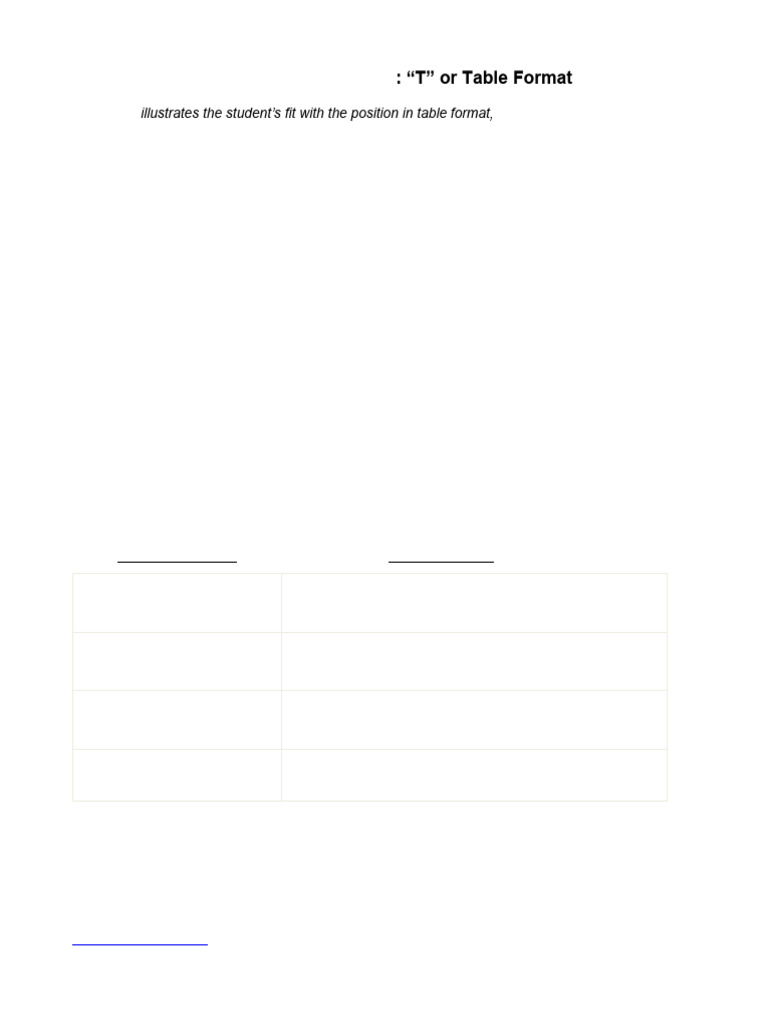 Cover Letter in Table Format | PDF