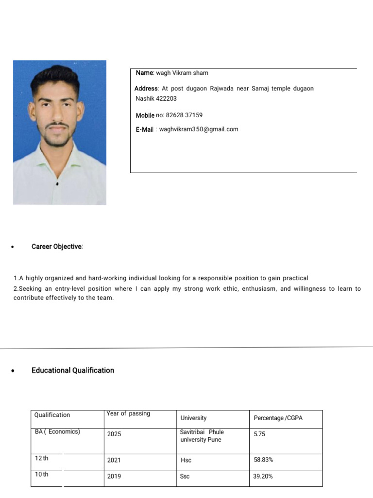 Career Objectiv-wps Office(1)(1) | PDF