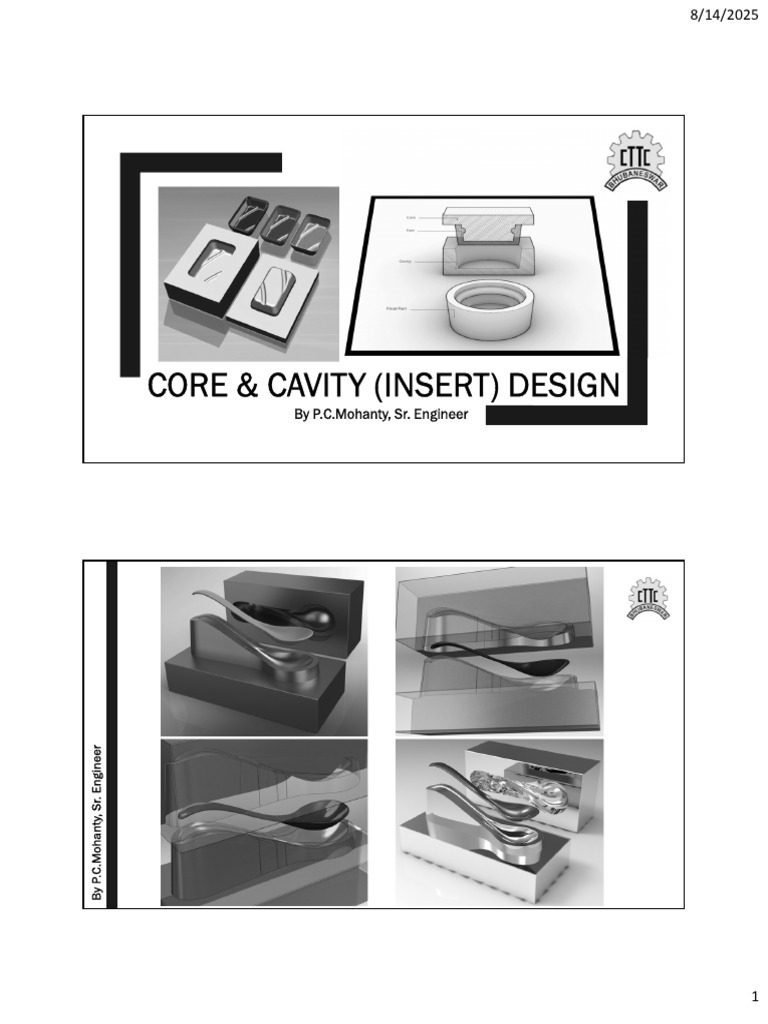 Core and Cavity Mold Design Guide | PDF | Physical Sciences | Materials ...