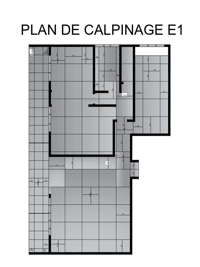 Plan de Calepinage E1 PDF | PDF
