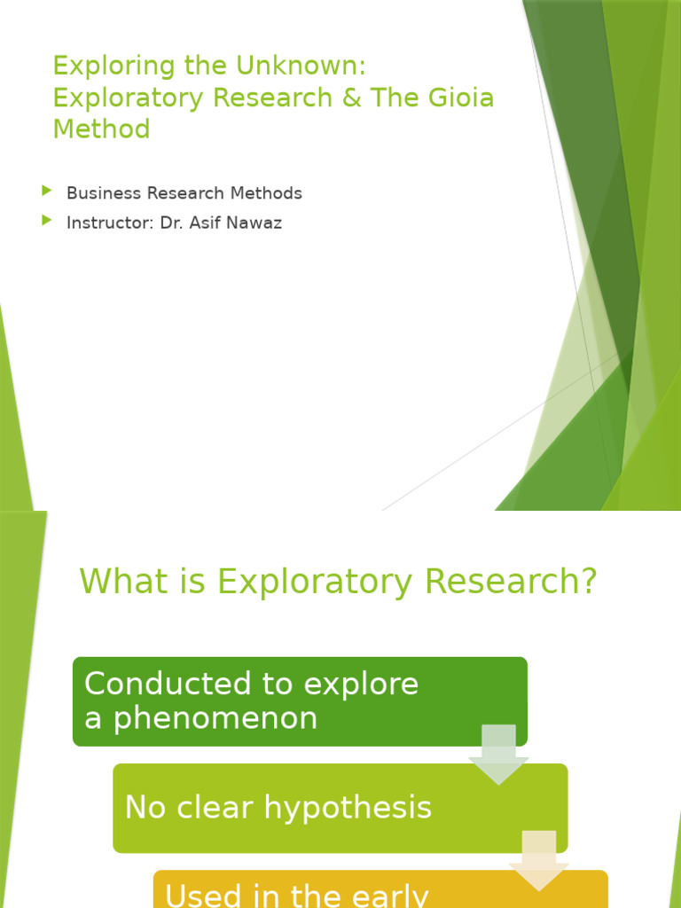 Exploratory Research Gioia Method | PDF | Qualitative Research ...