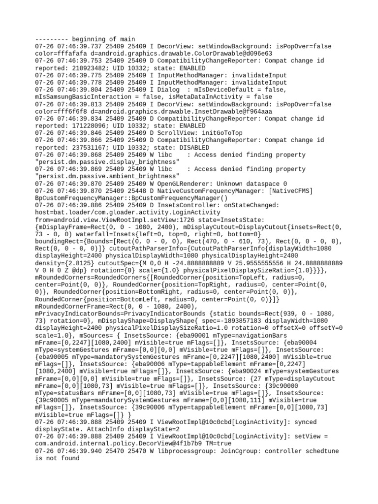 Bat - Loader Logcat | PDF | System Software | Operating System Families